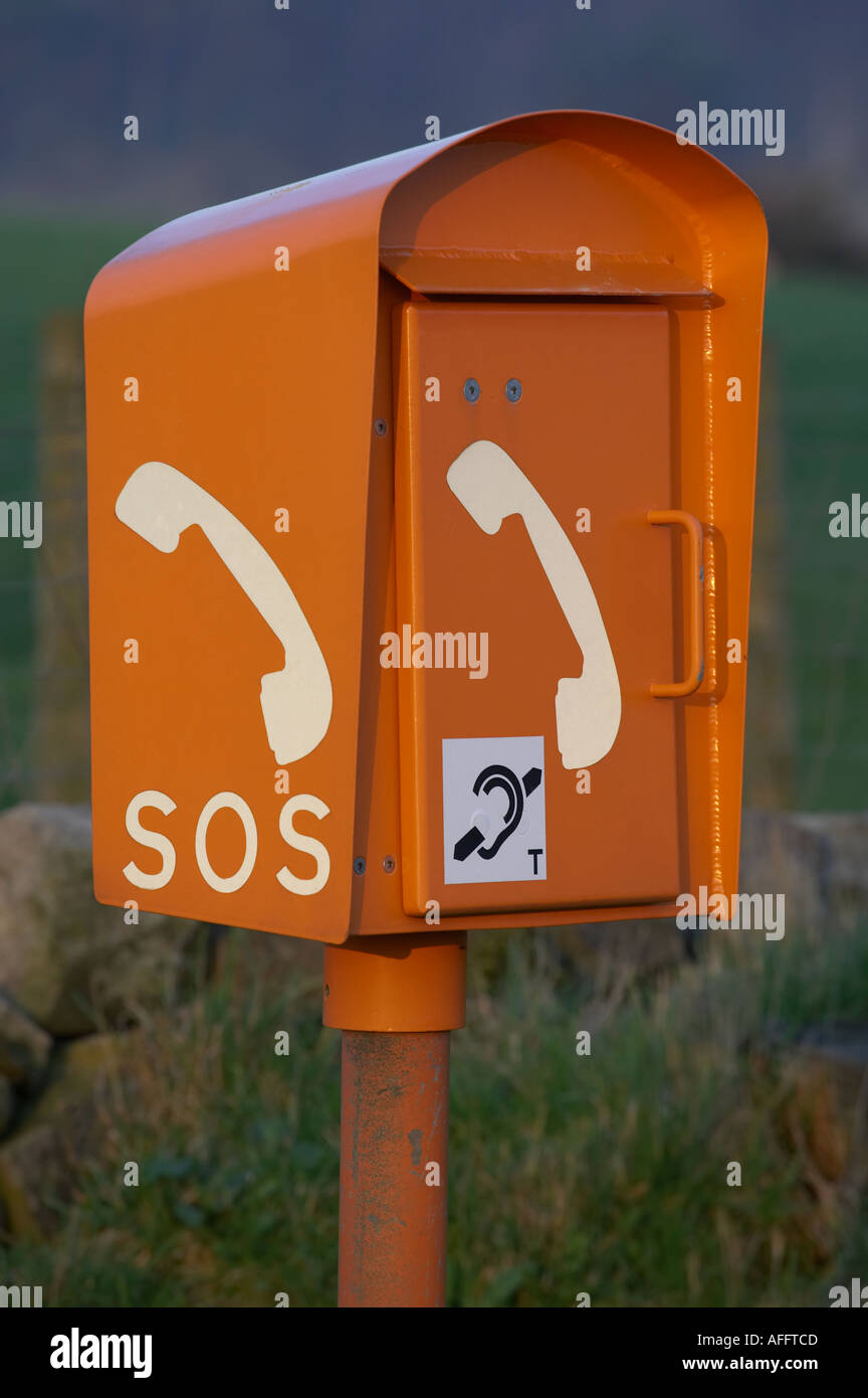 Roadside SOS telephone Stock Photo - Alamy