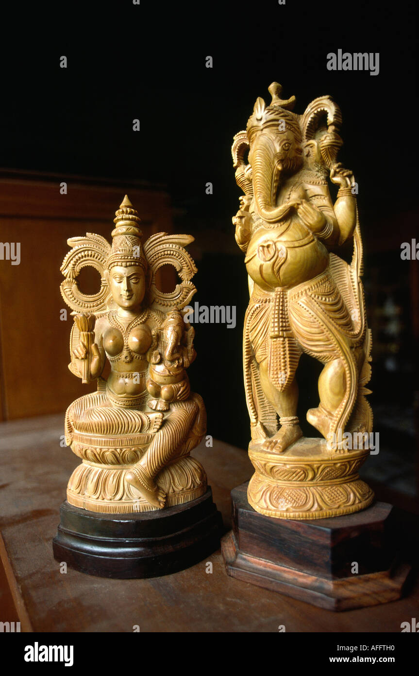India Karnataka Mysore crafts sandalwood carvings Stock Photo - Alamy