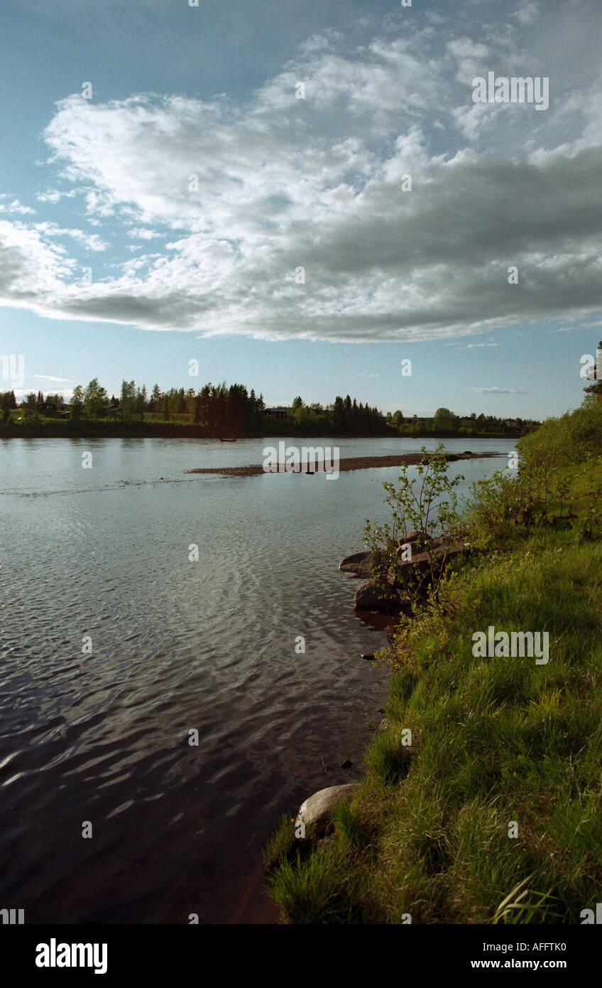 Is a river on the border between sweden and finland hi-res stock ...