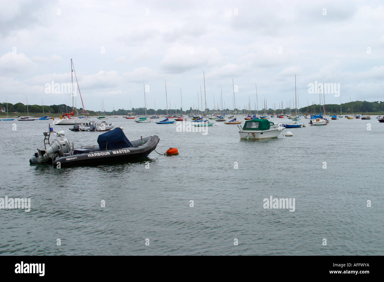 Harbour Master boat at Itchenor, West Sussex Stock Photo - Alamy