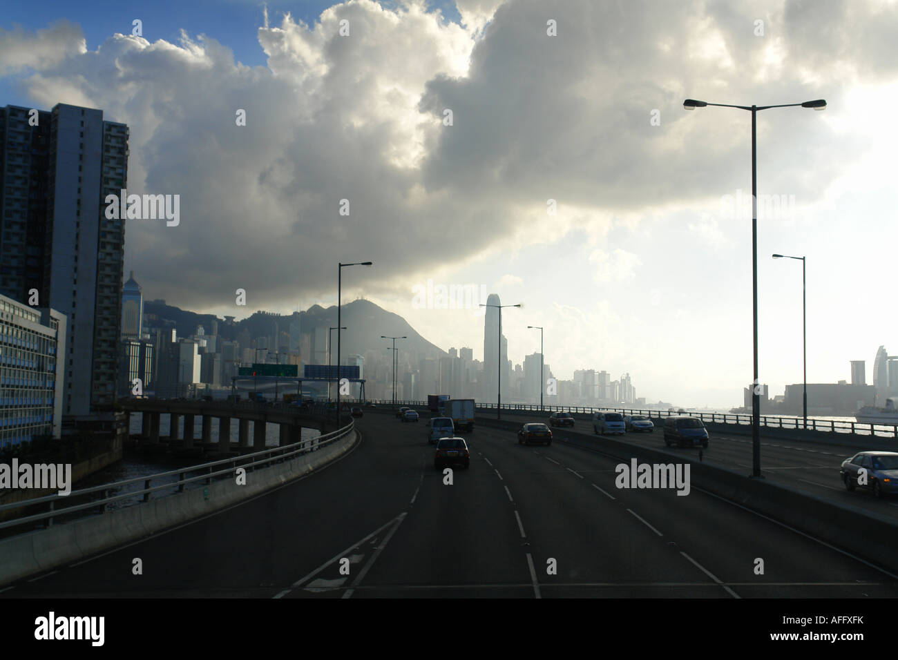 The island Eastern corridor Hong Kong China Stock Photo - Alamy