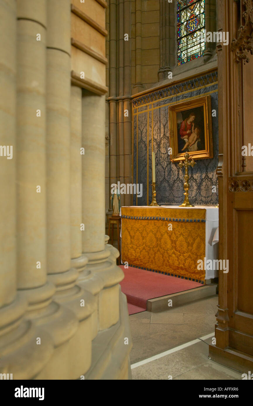 View of side altar from main part of Lancing Chapel Stock Photo - Alamy
