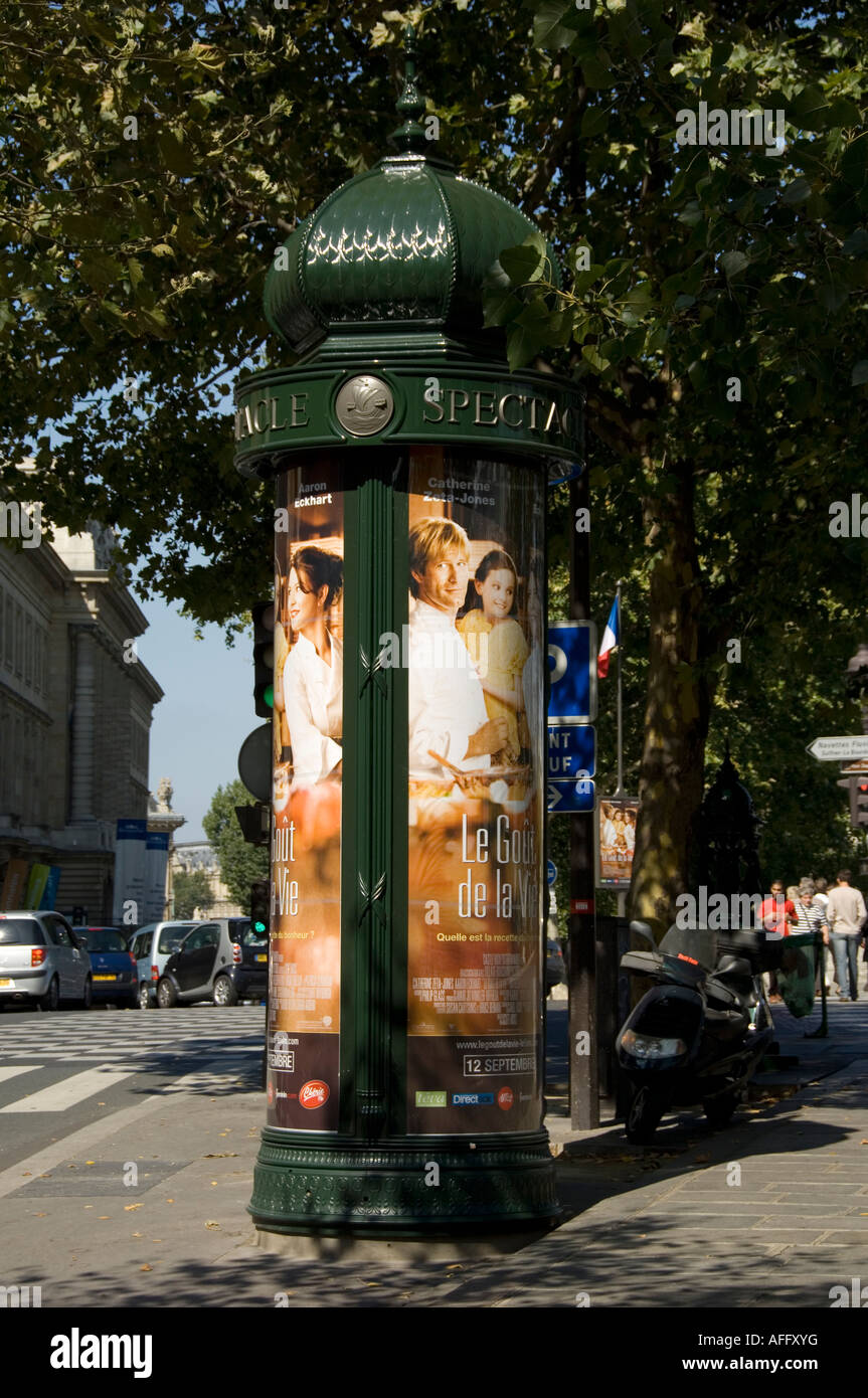 street advertising sign paris france Stock Photo - Alamy