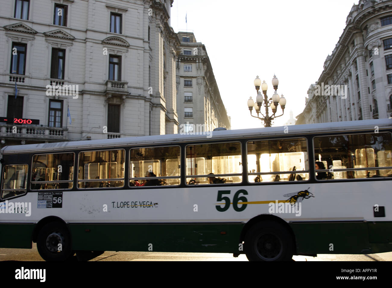 the lit bus Stock Photo - Alamy