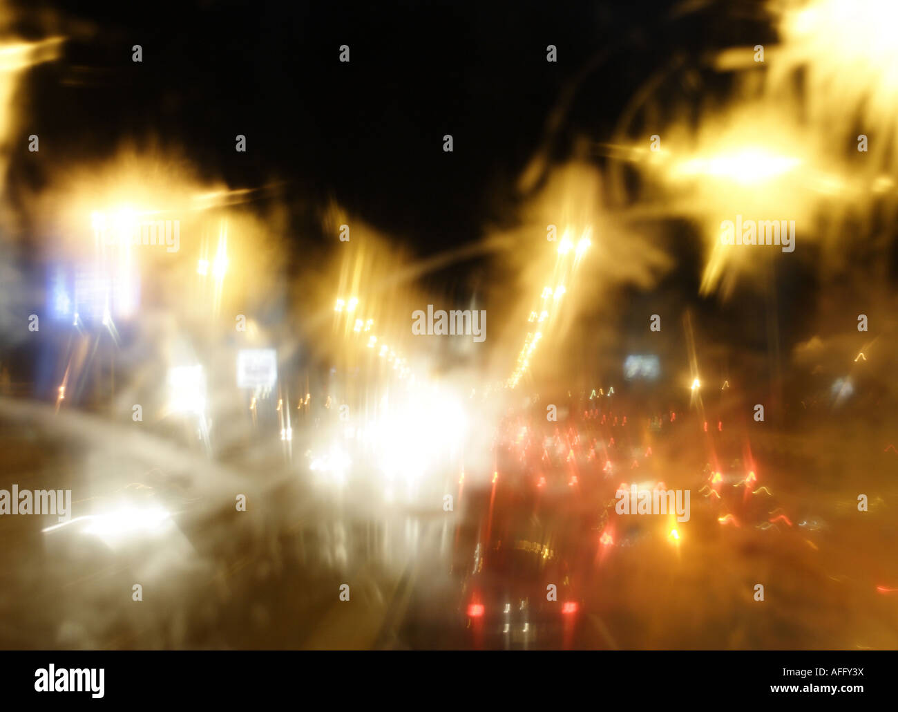 the misty lights Stock Photo - Alamy