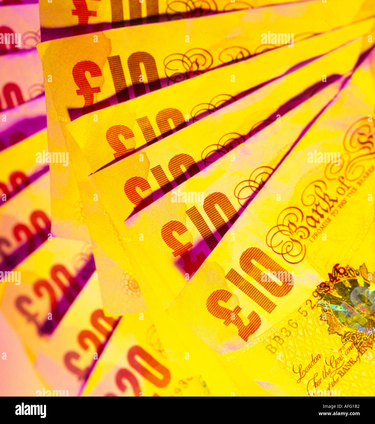 Ten pound note sterling hi-res stock photography and images - Alamy