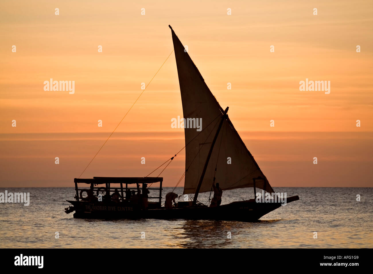 Traditional East African Dhow Stone Town Zanzibar Stock Photo - Alamy