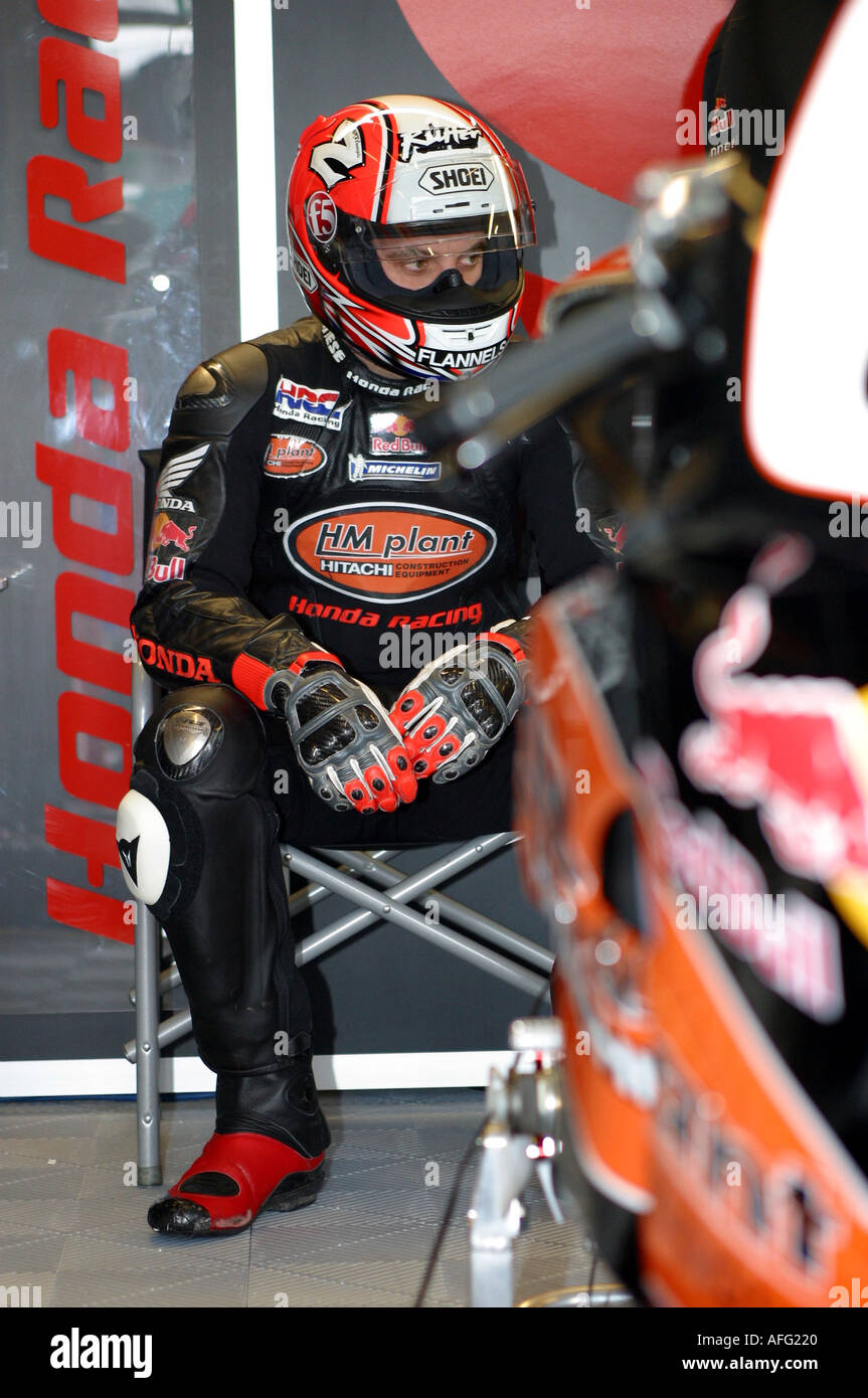 Michael Rutter Honda superbike rider Stock Photo - Alamy