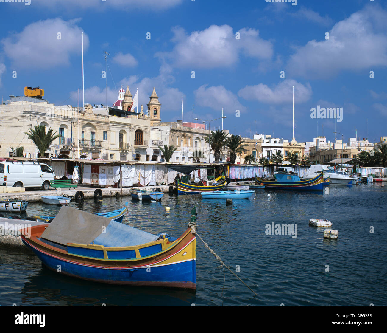Typical luzzu boat of malta island hi-res stock photography and images ...