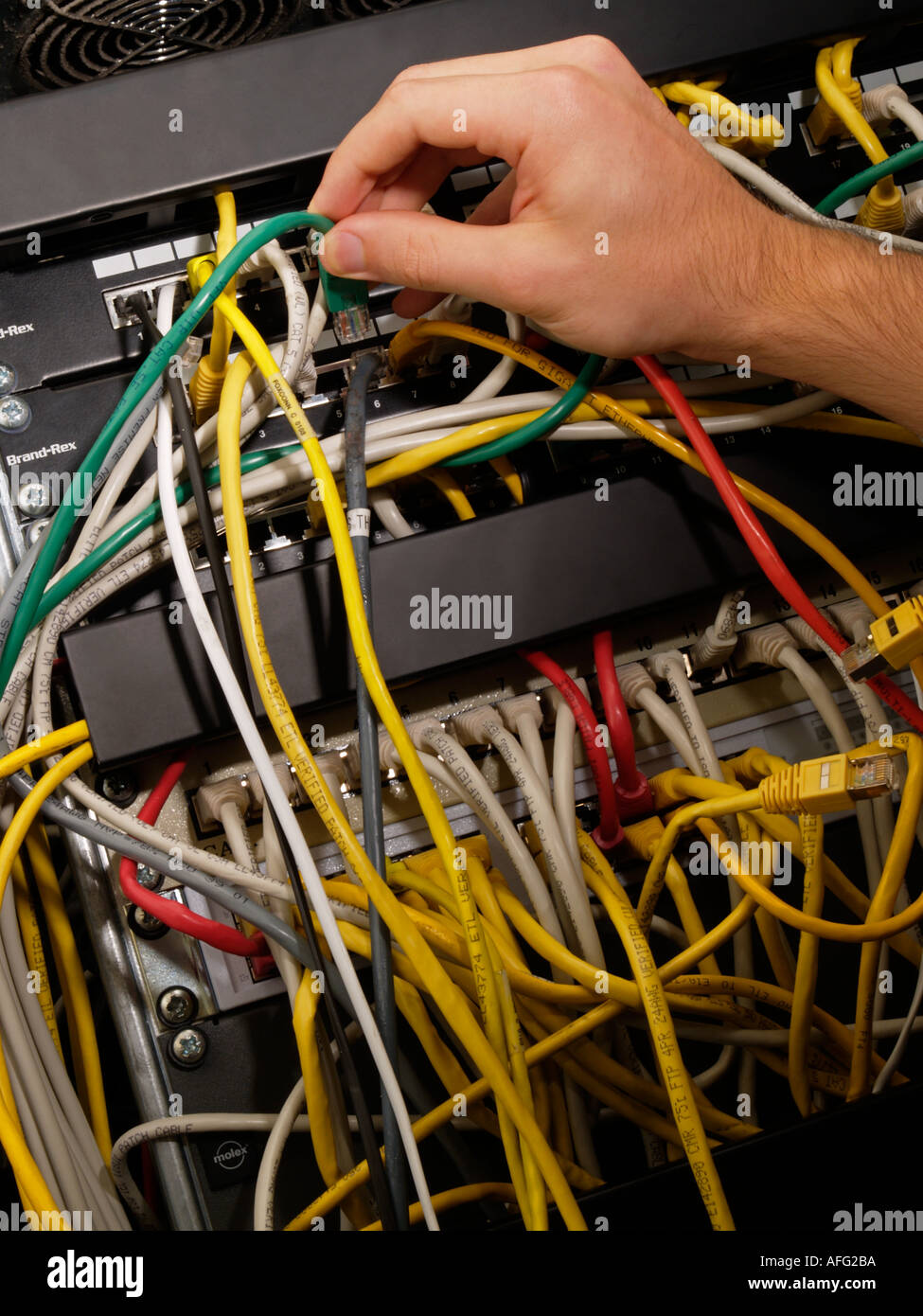 Couple routers in patch cabinet hi-res stock photography and images - Alamy