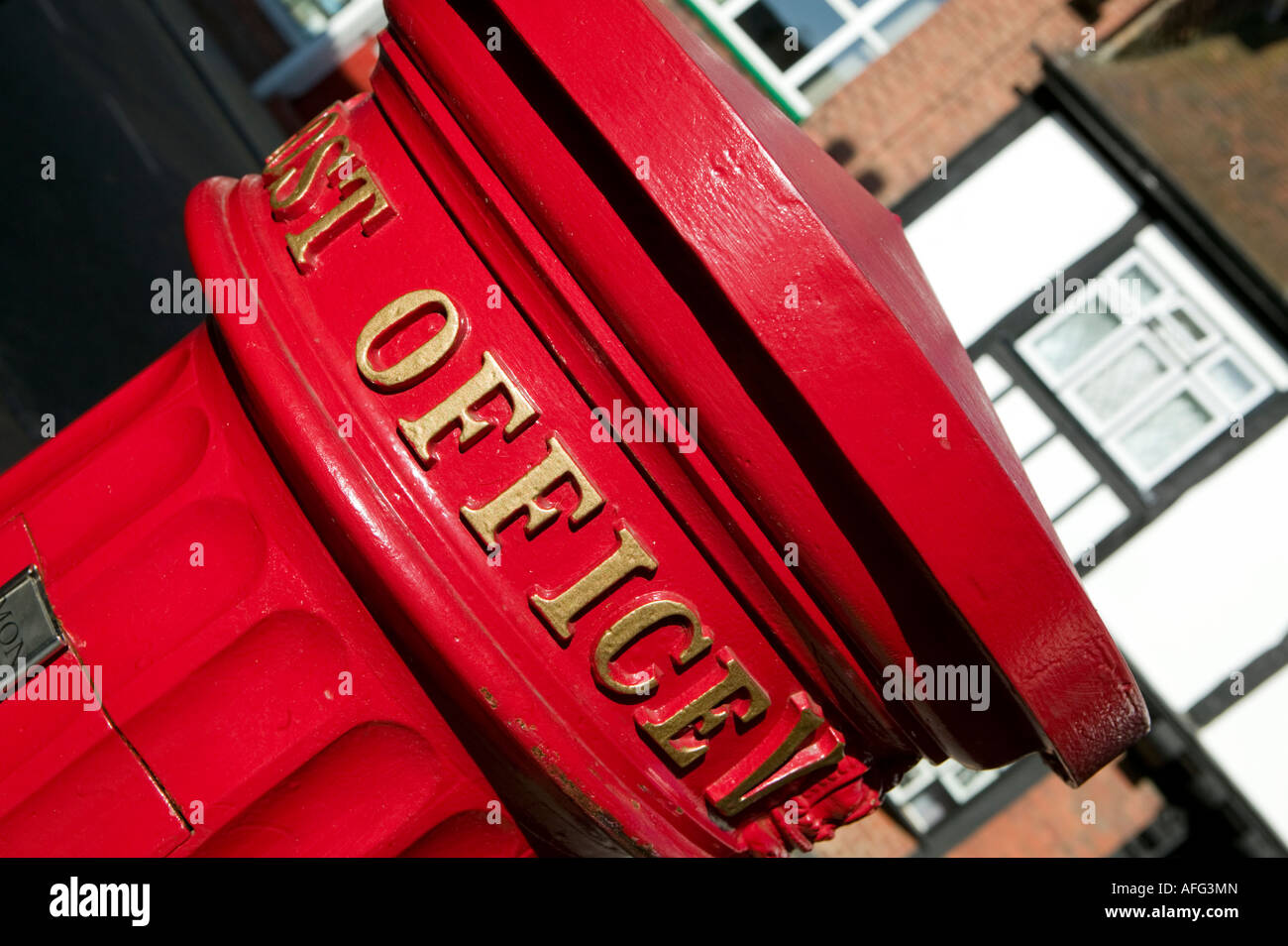 Old style red letter box Eton High Street Eton Windsor Berkshire ...