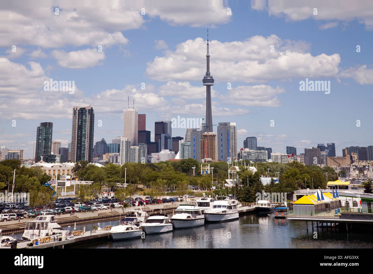 Toronto Canada Ontario Lake Ontario 2007 Toronto Skyline Photo Stock ...