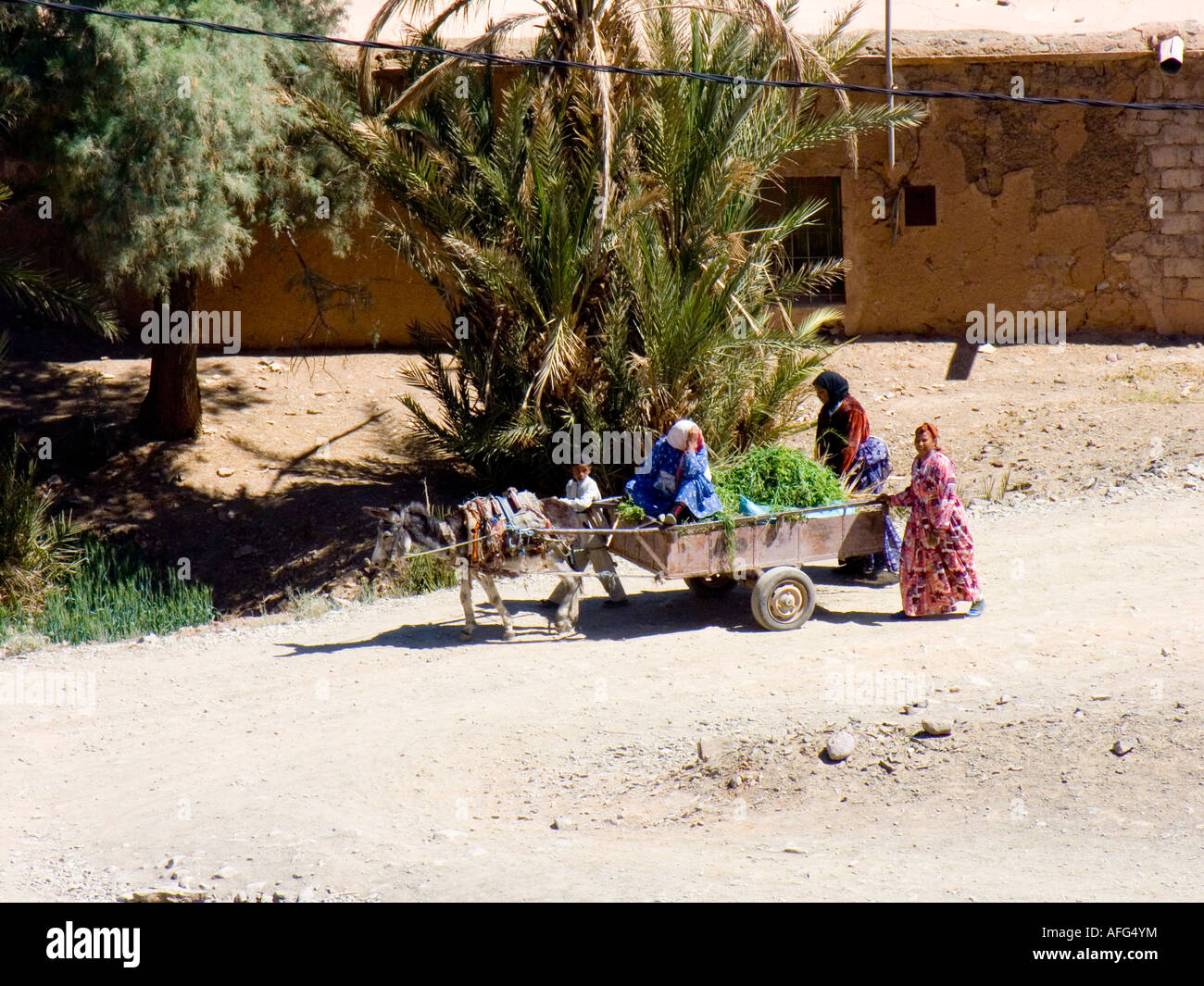 Berber family, Agdz, Morocco North Africa Stock Photo - Alamy