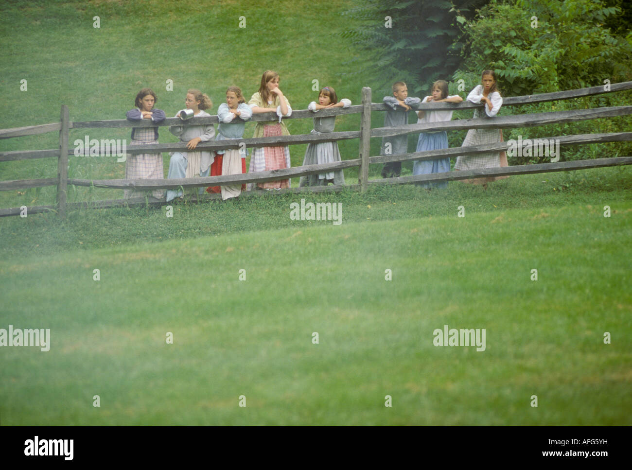 American revolutionary war reenactors prepare for mock combat at Edward ...