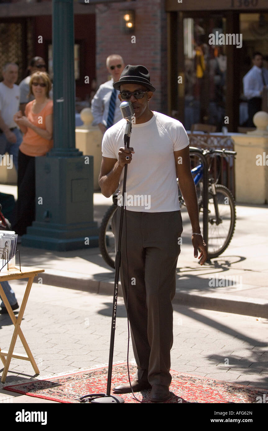Talented street performer Stock Photo - Alamy