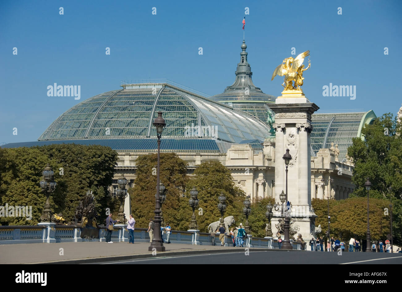 The pont alexandre II Paris France Stock Photo - Alamy