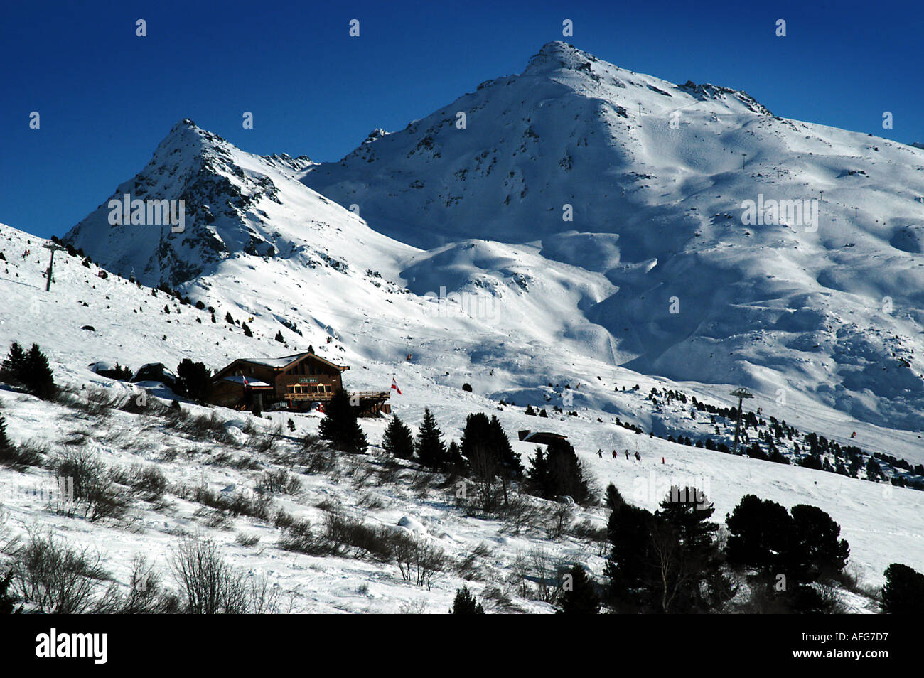 Mont Vallon, Meribel. France Stock Photo - Alamy