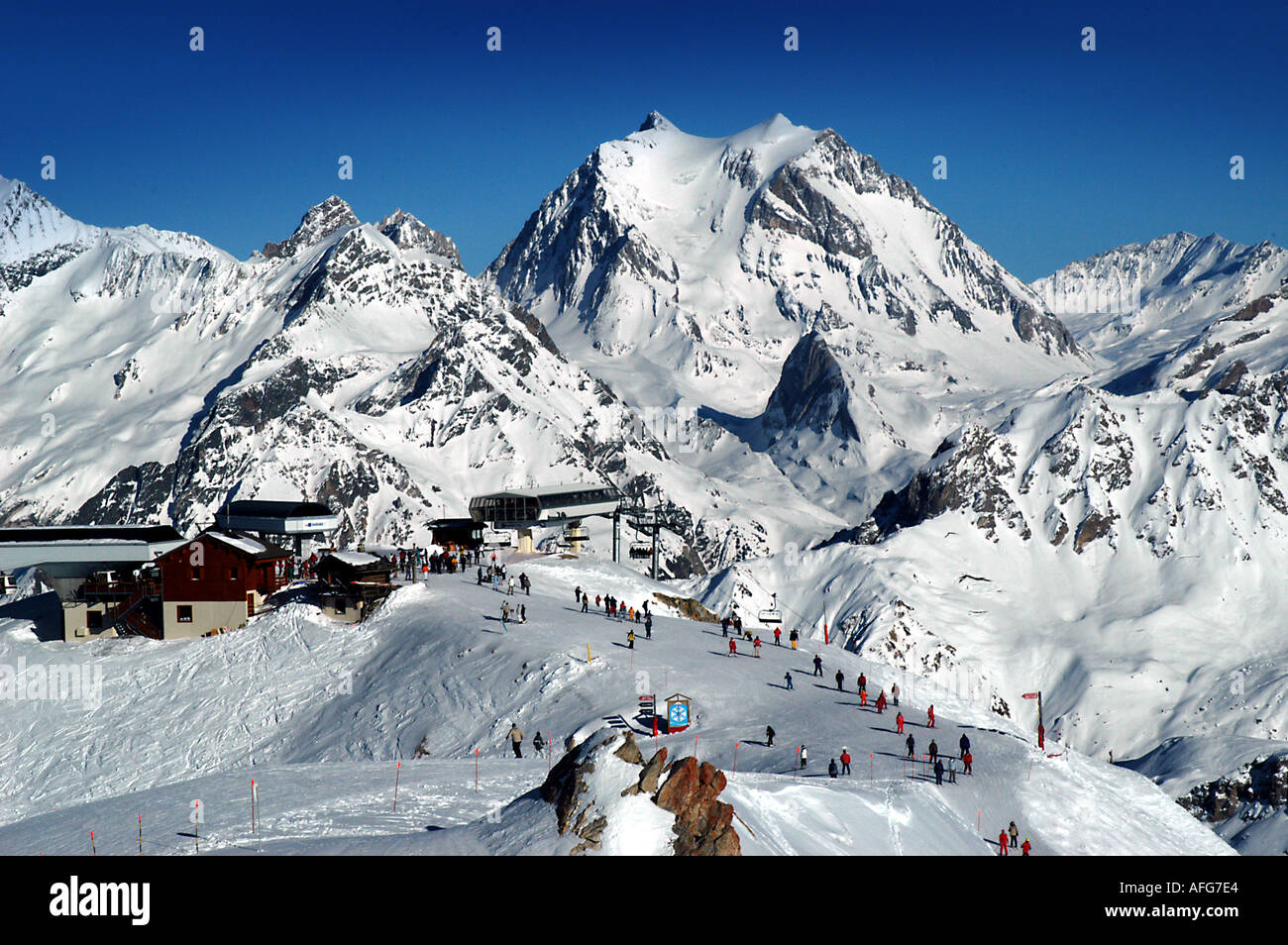 Meribel france saulire peak hi-res stock photography and images - Alamy