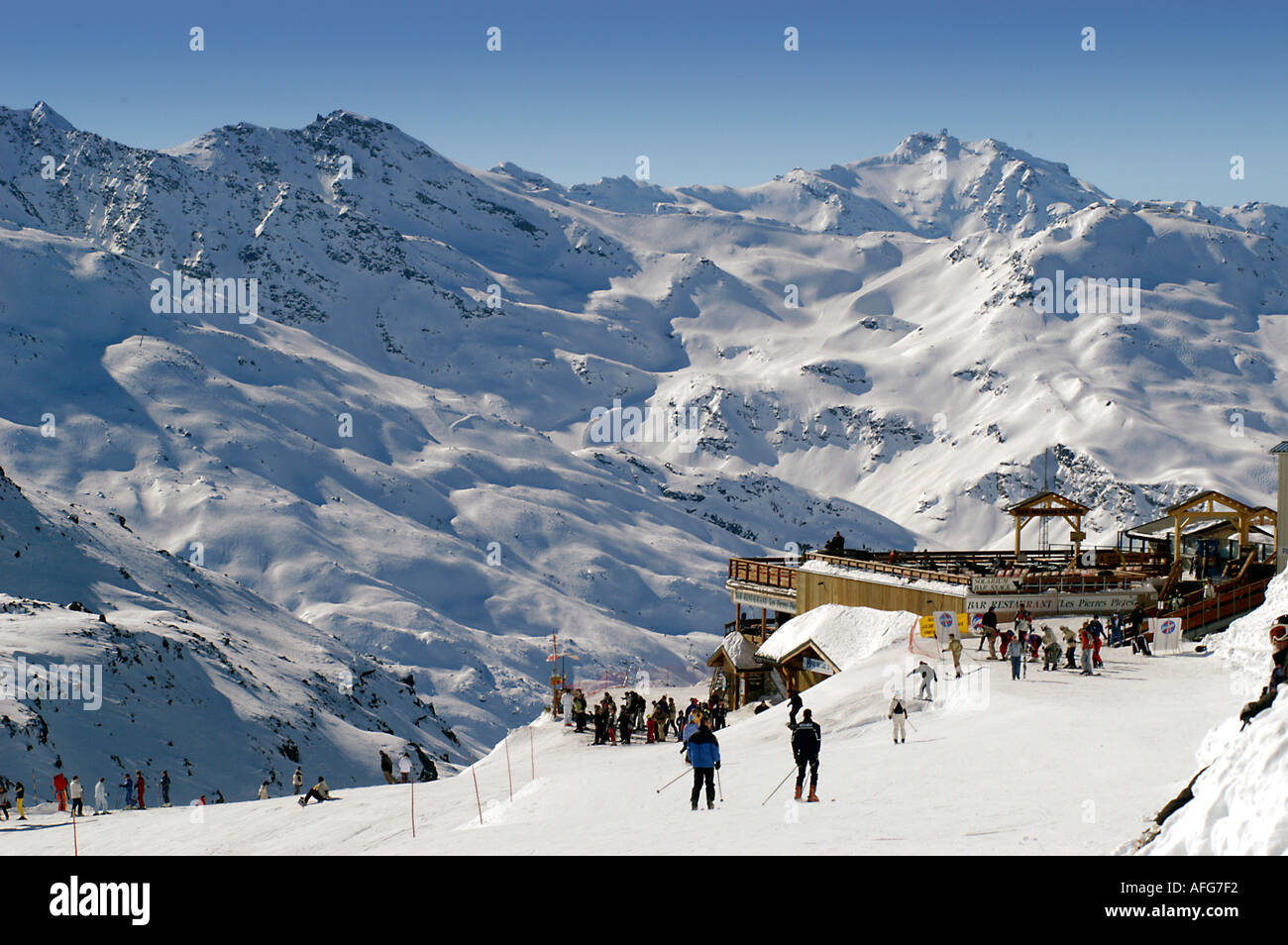 Meribel france saulire peak hi-res stock photography and images - Alamy