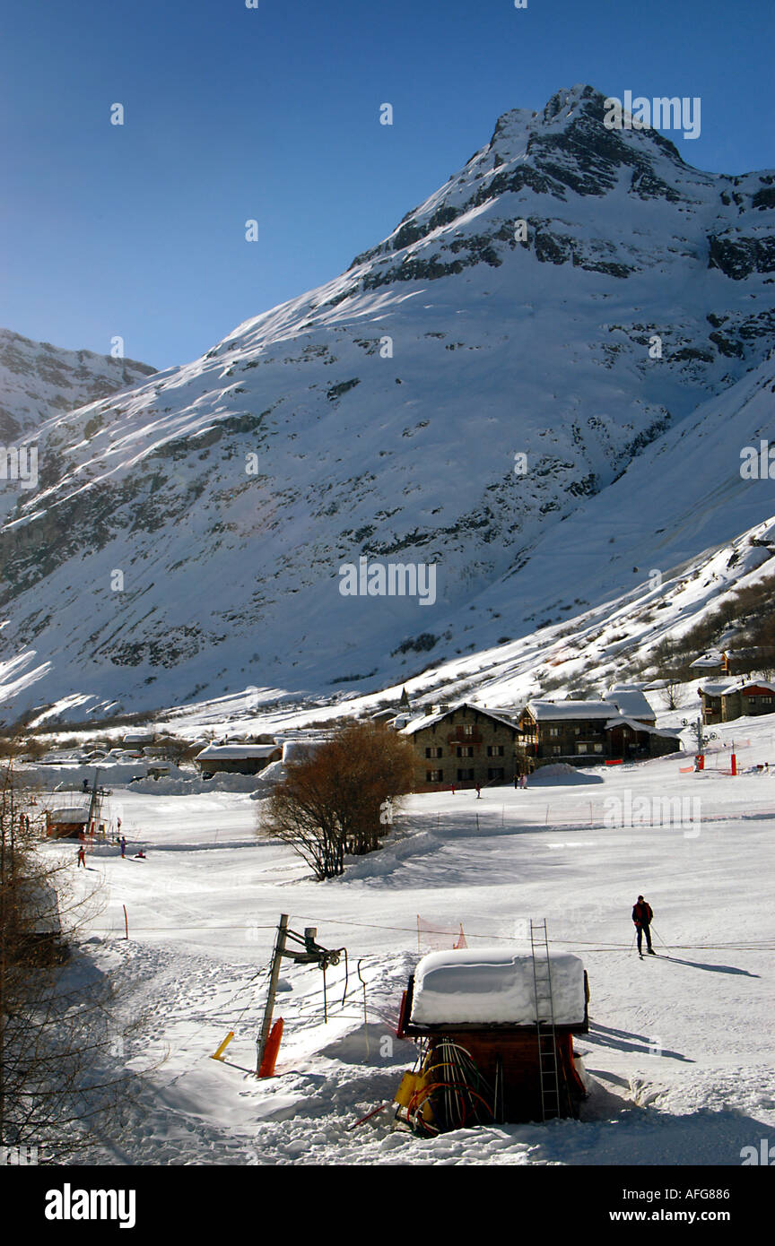 Bonneval sur Arc, Vanoise National Park, France in winter Stock Photo ...