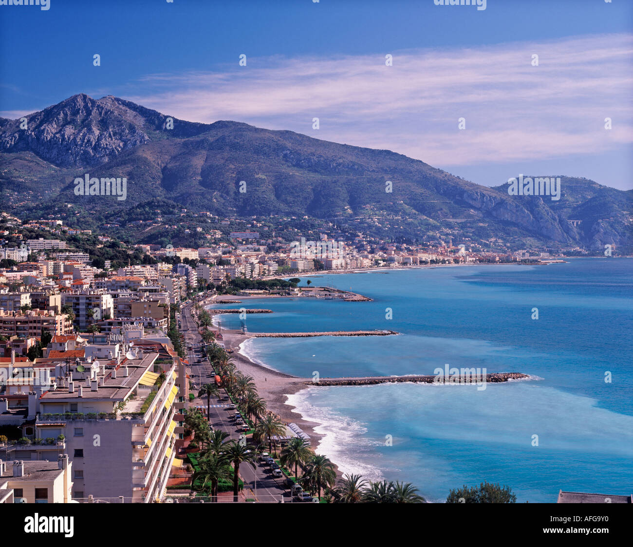Menton and Cap Martin Alpes Maritimes, France Stock Photo - Alamy
