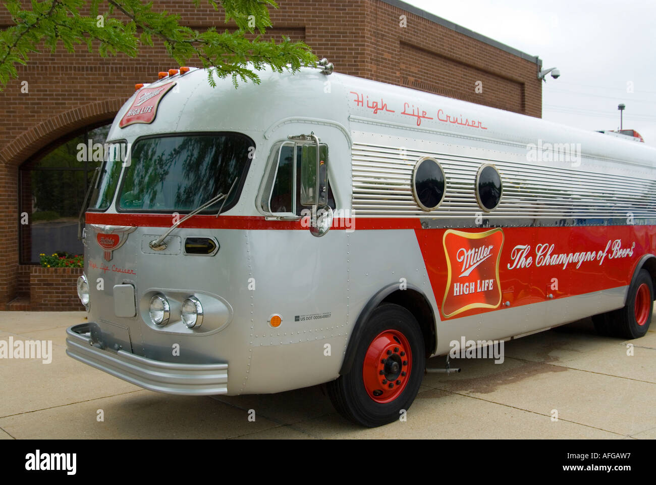 Miller Brewing Company High Life Cruiser Bus Stock Photo - Alamy