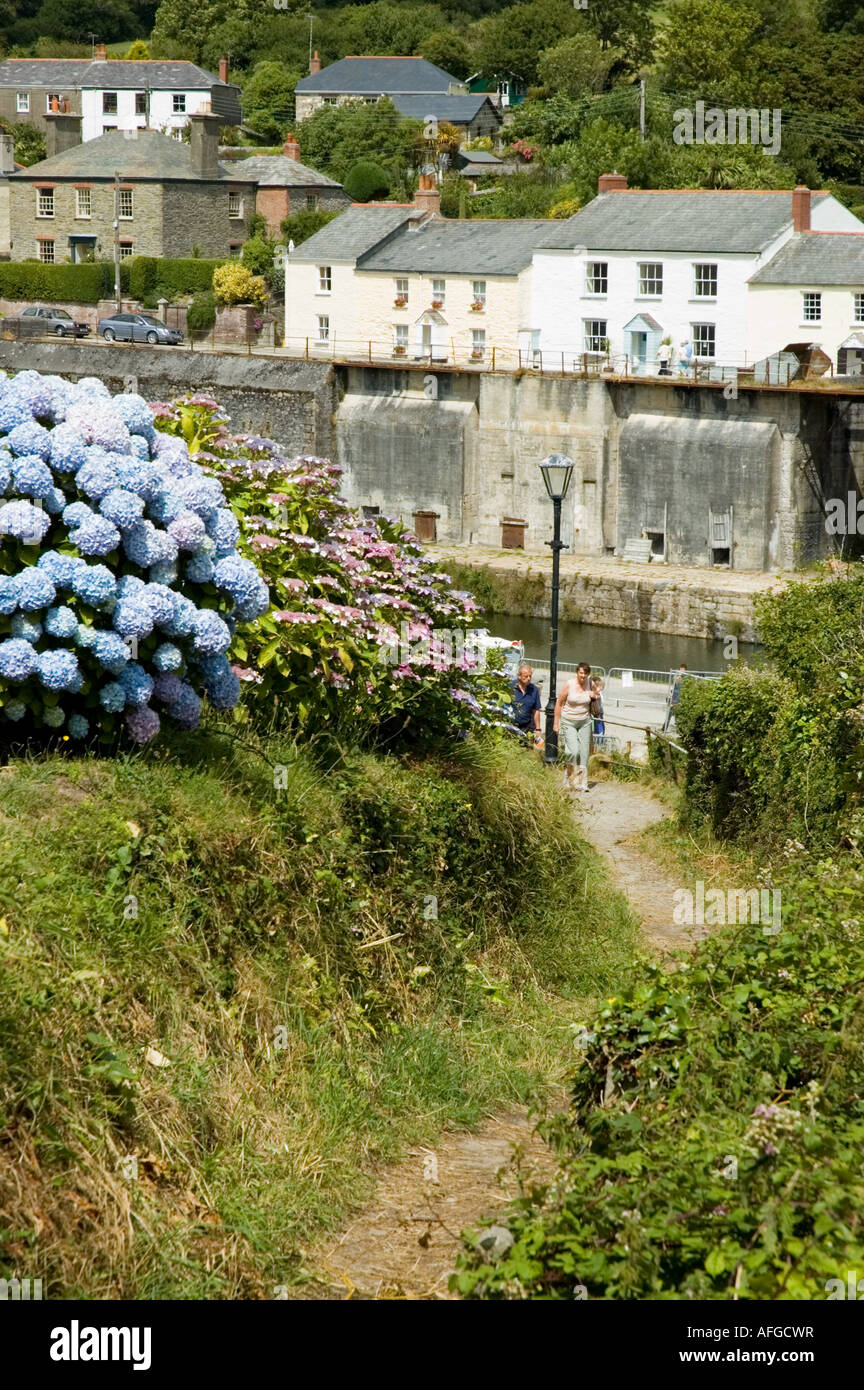 Cornish Coastal Path, Charlestown, Cornwall Stock Photo - Alamy