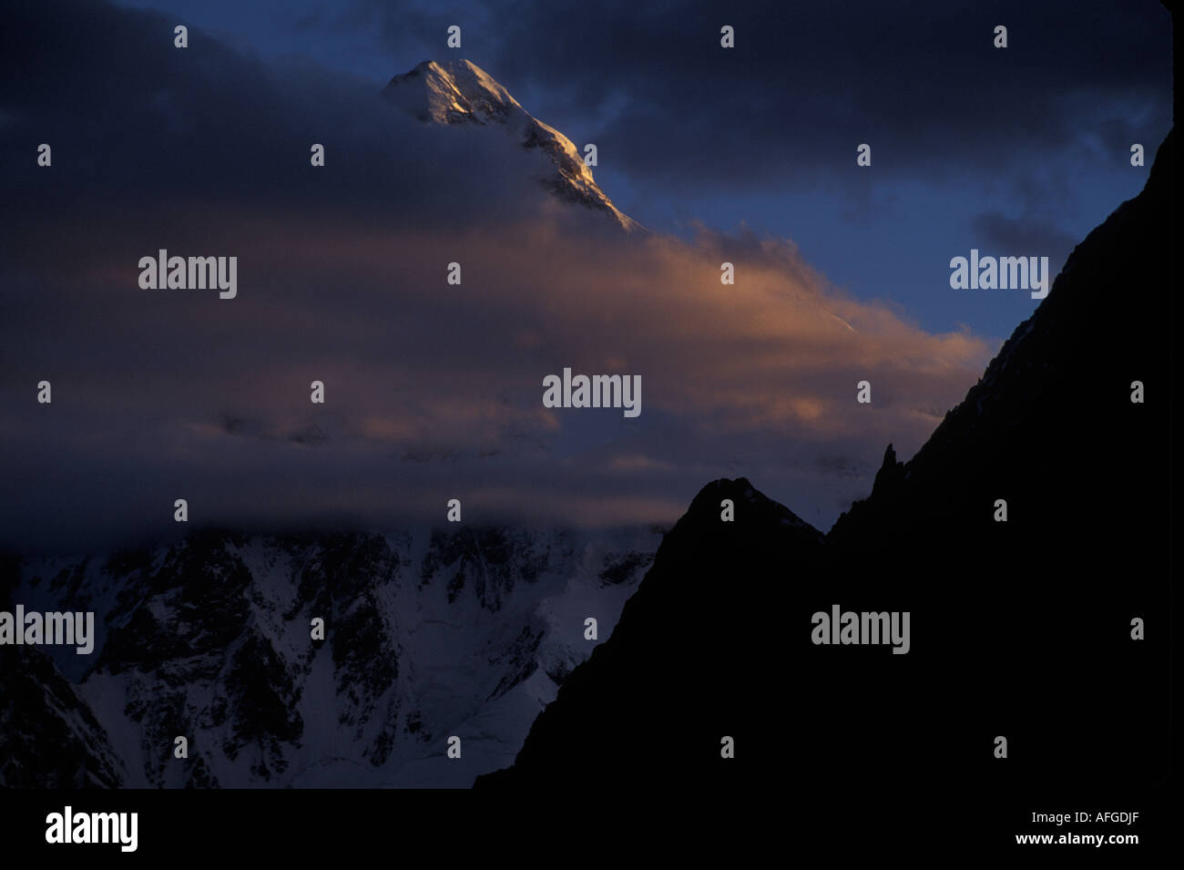Sunrise on K2 Stock Photo - Alamy
