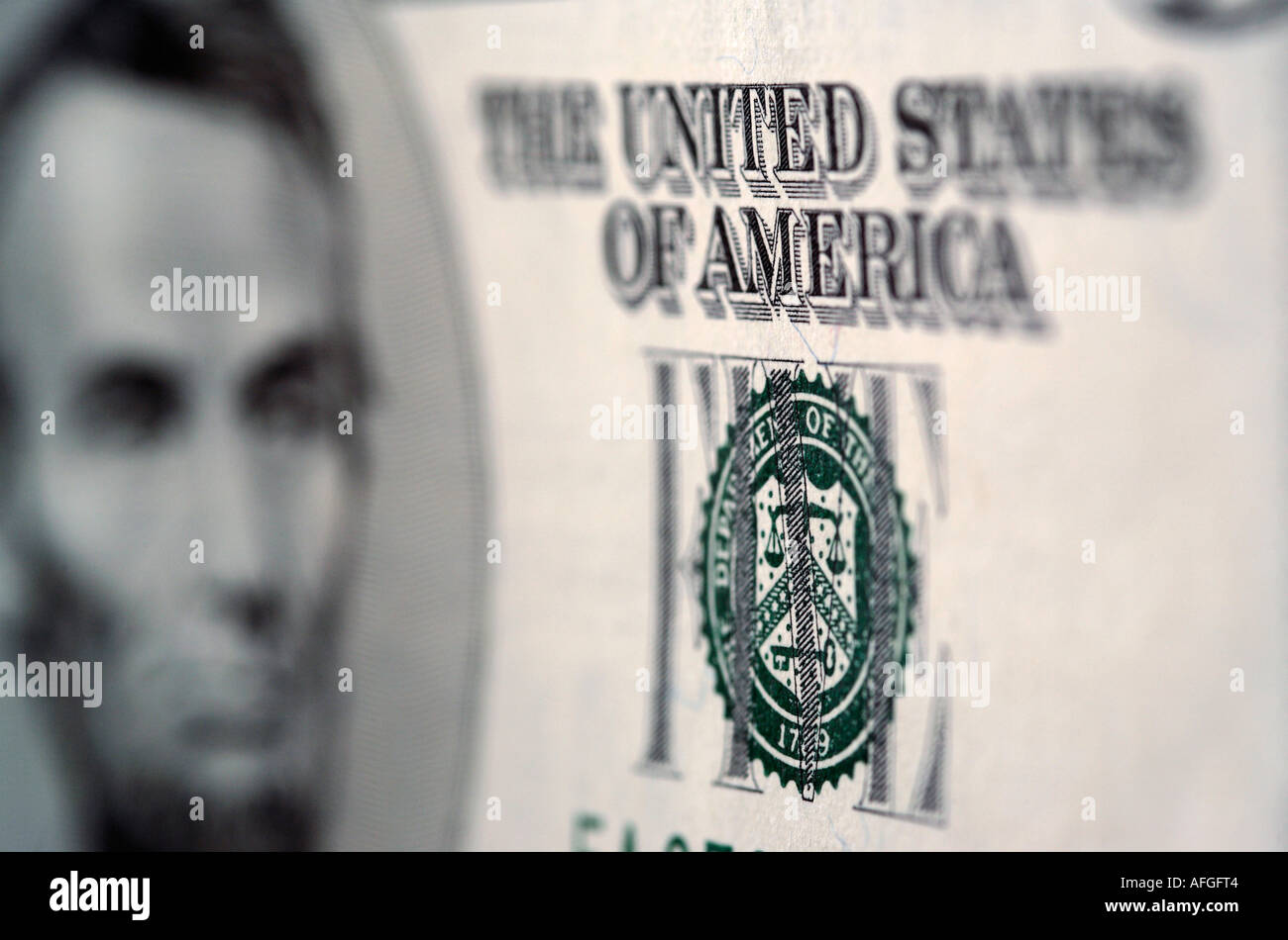 American five dollar bill hi-res stock photography and images - Alamy