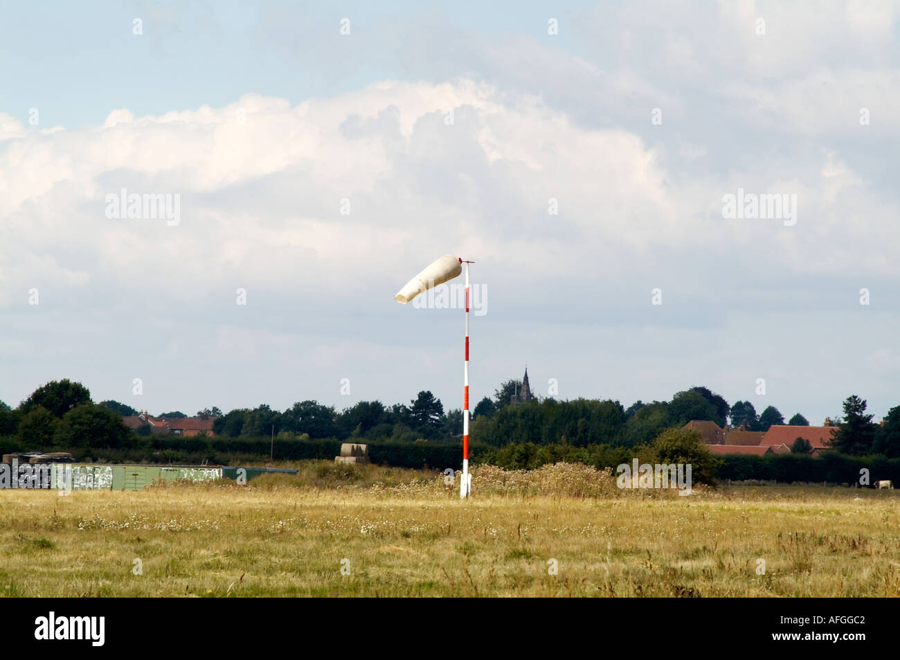 wind sock on an airfield cross wind blustery turbulence turbulent ...