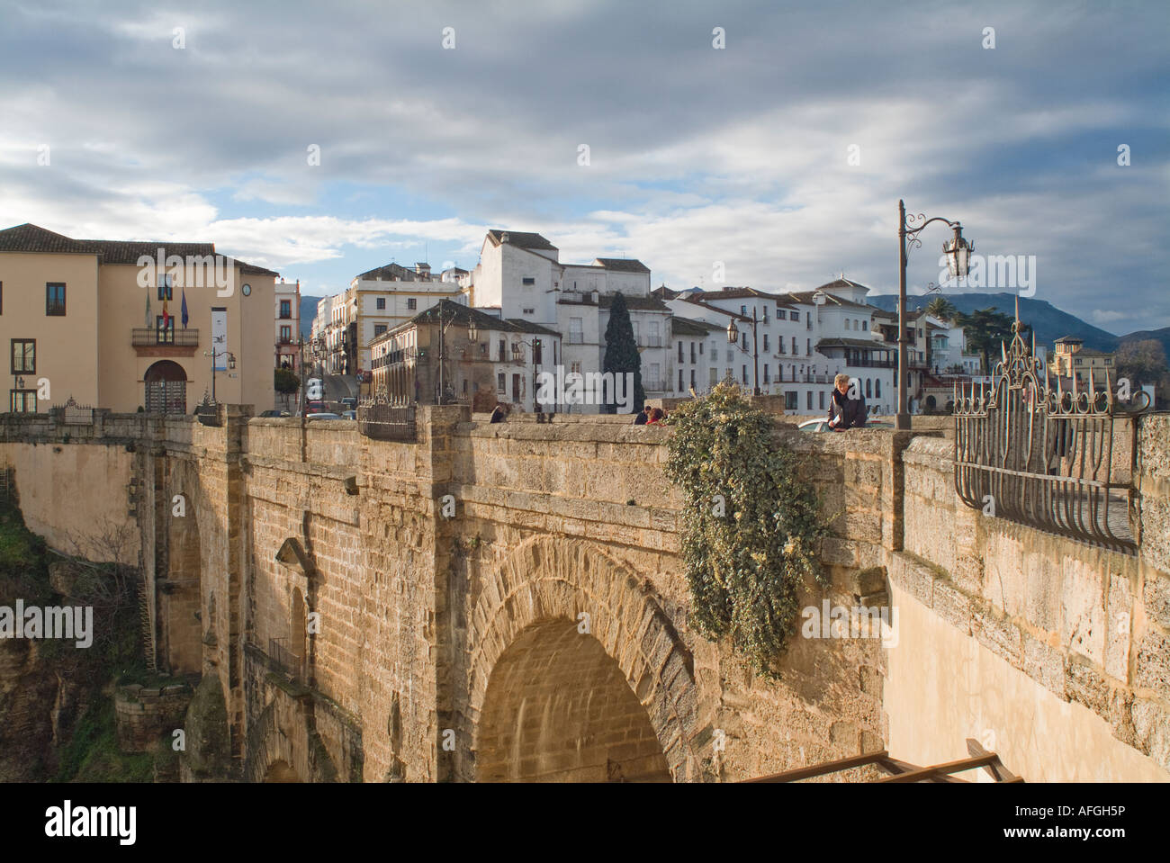 PUENTE NUEVO THE 1793 ARCHED BRIDGE BUILT IN THE CITY OF RONDA ...