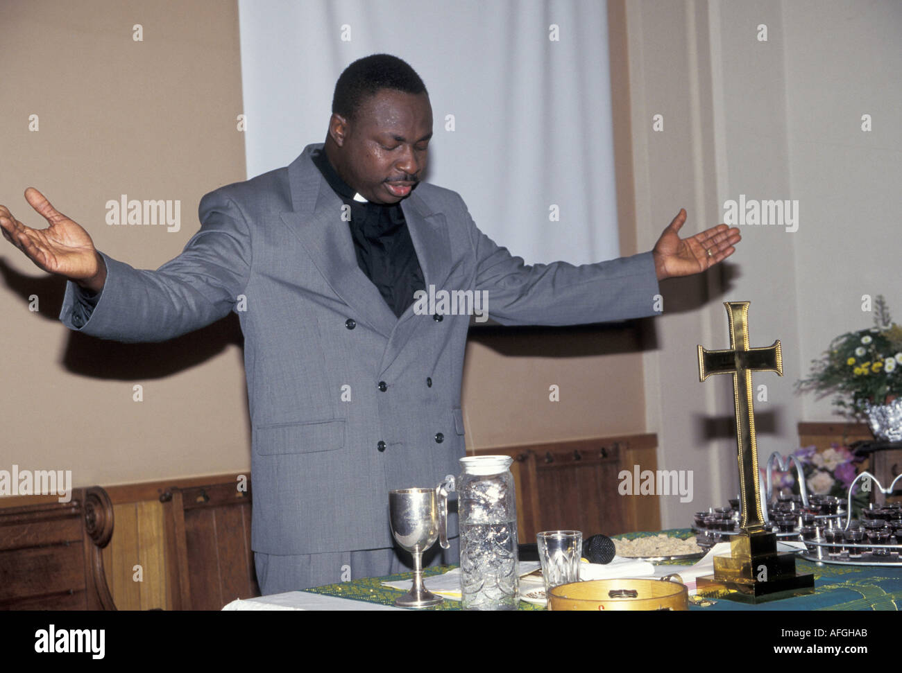 Black church holy communion hi-res stock photography and images - Alamy