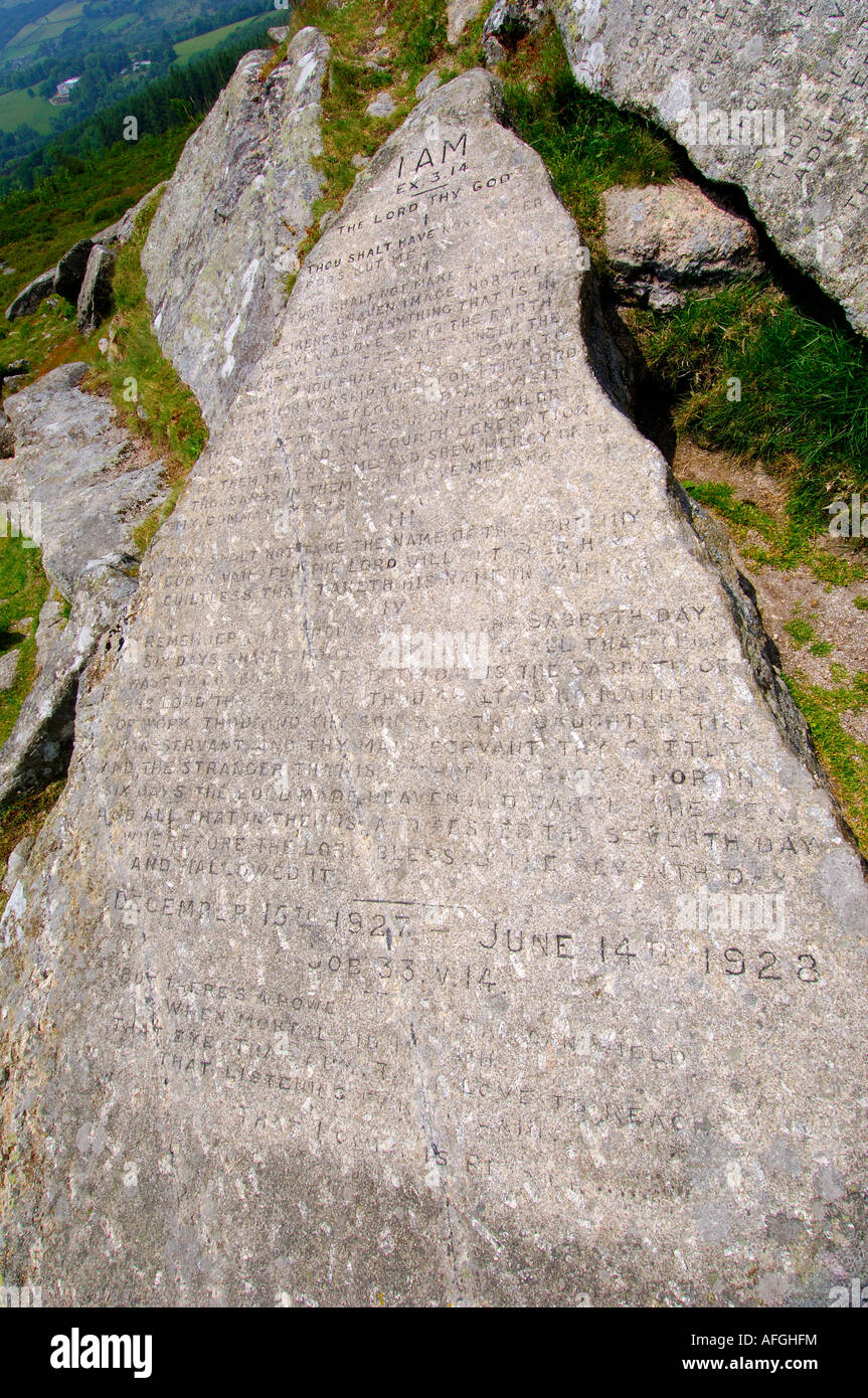 Two stone tablets of the ten commandments hi-res stock photography and ...