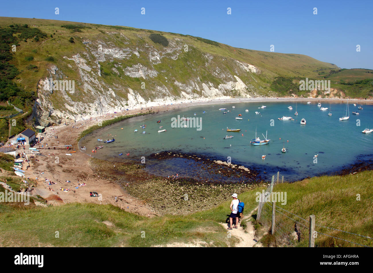 Lulworth Cove, Dorset Britain UK Stock Photo - Alamy