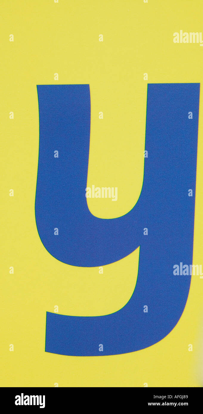 the letter y Stock Photo - Alamy