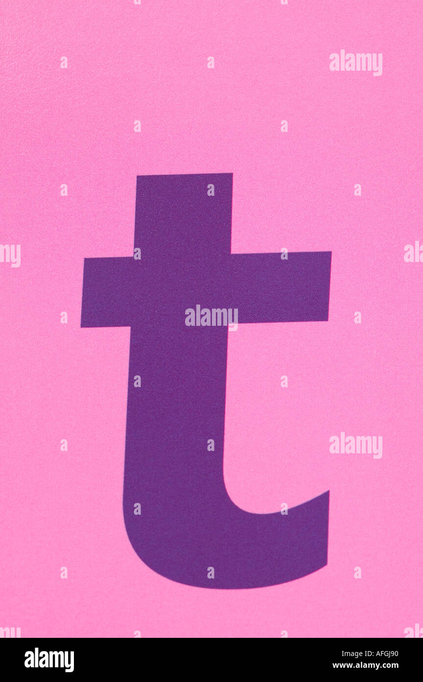 Letter t purple hi-res stock photography and images - Alamy
