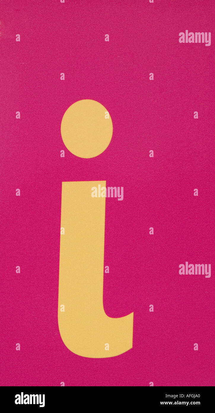 the letter i Stock Photo - Alamy