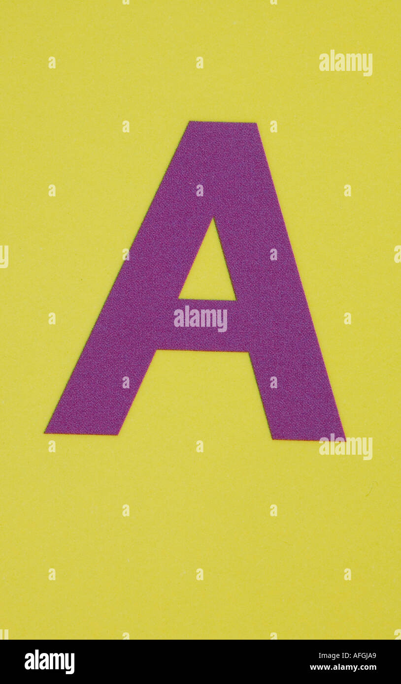 the letter A Stock Photo - Alamy