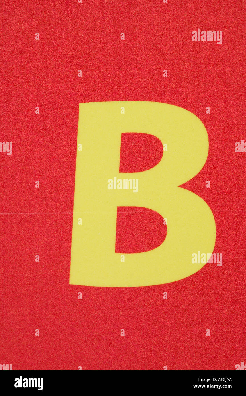 the letter B Stock Photo - Alamy