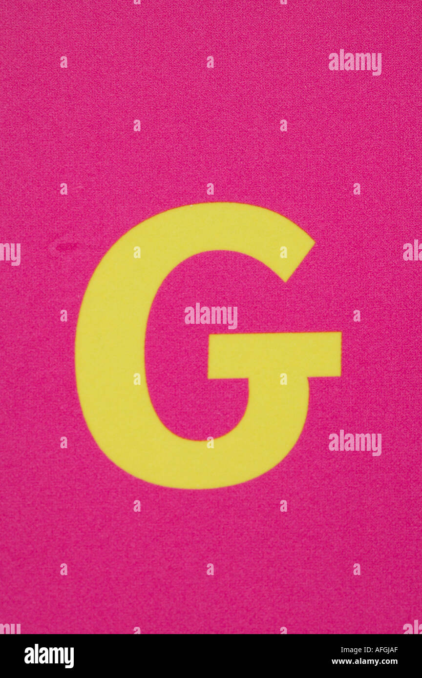 the letter G Stock Photo - Alamy