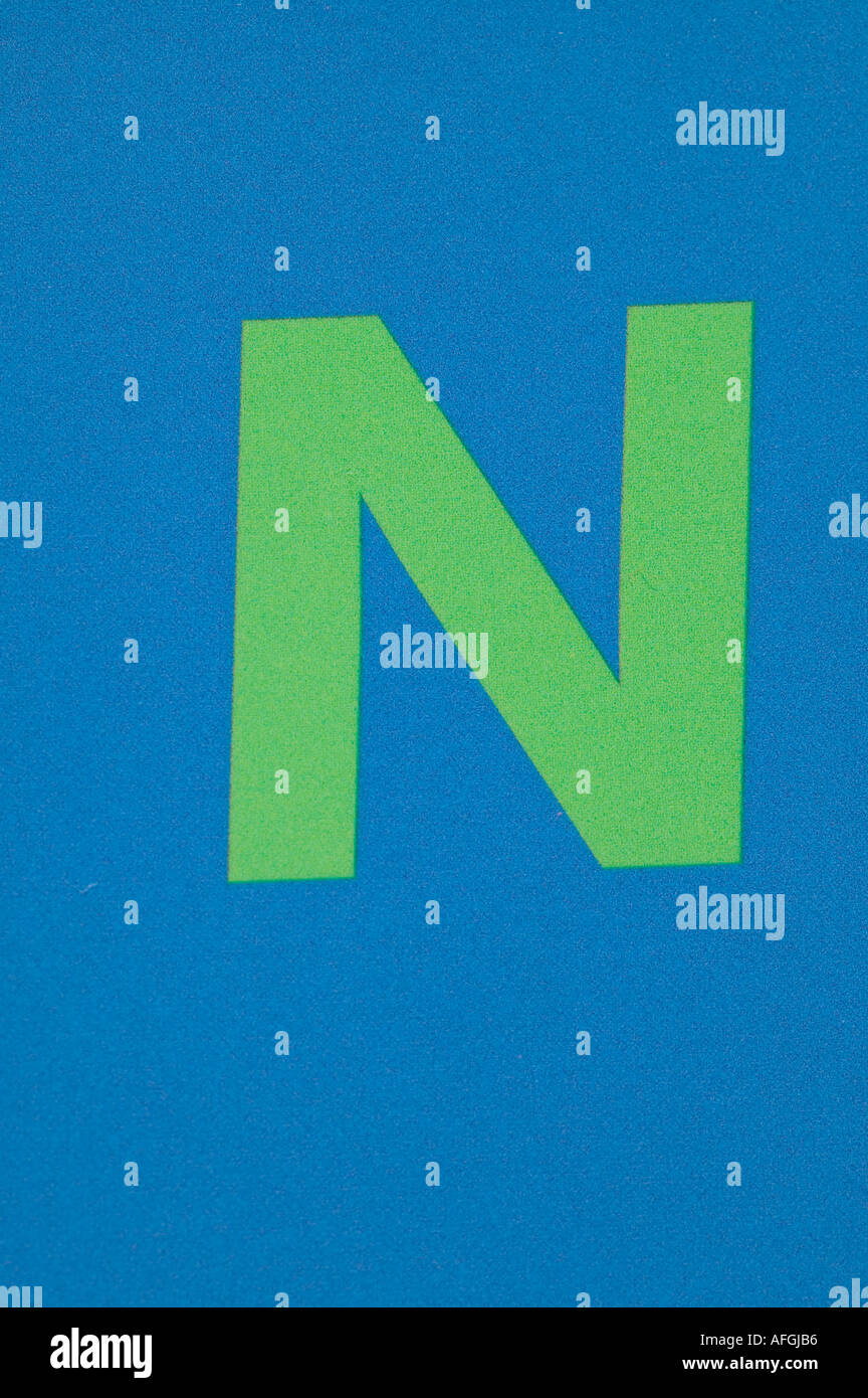 Alphabet n hi-res stock photography and images - Alamy