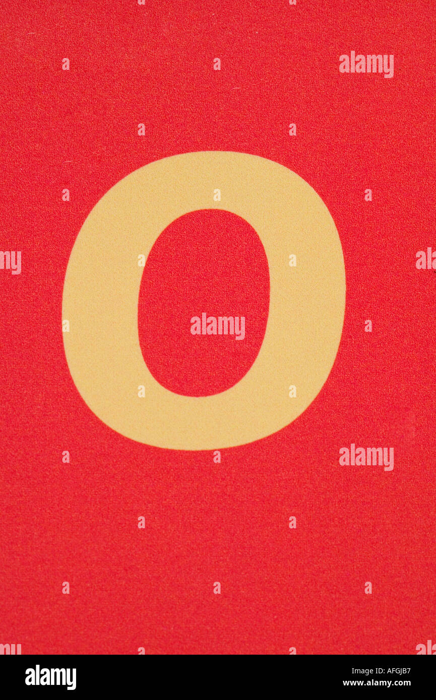 the letter O Stock Photo - Alamy