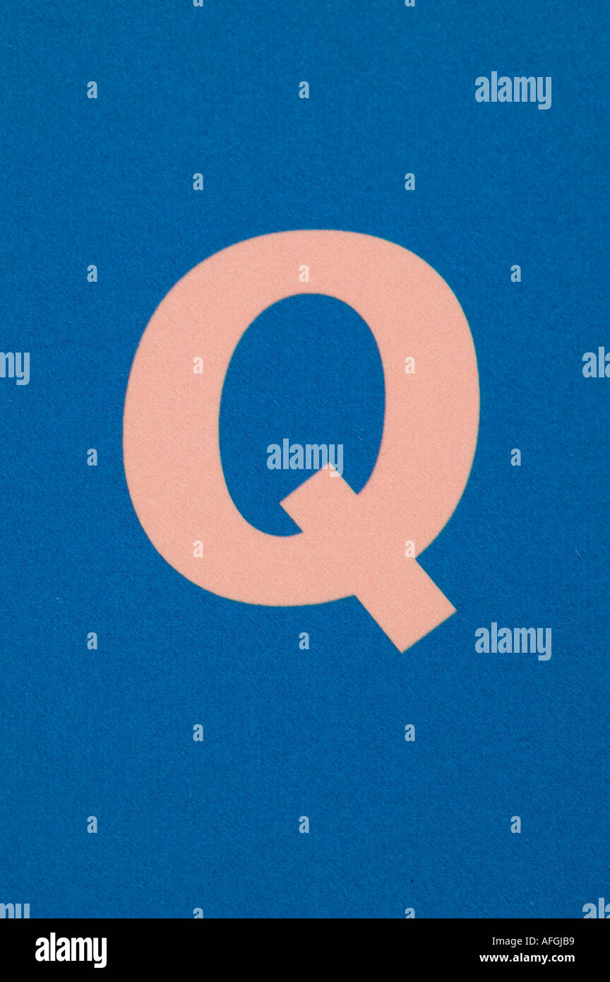 the letter Q Stock Photo - Alamy