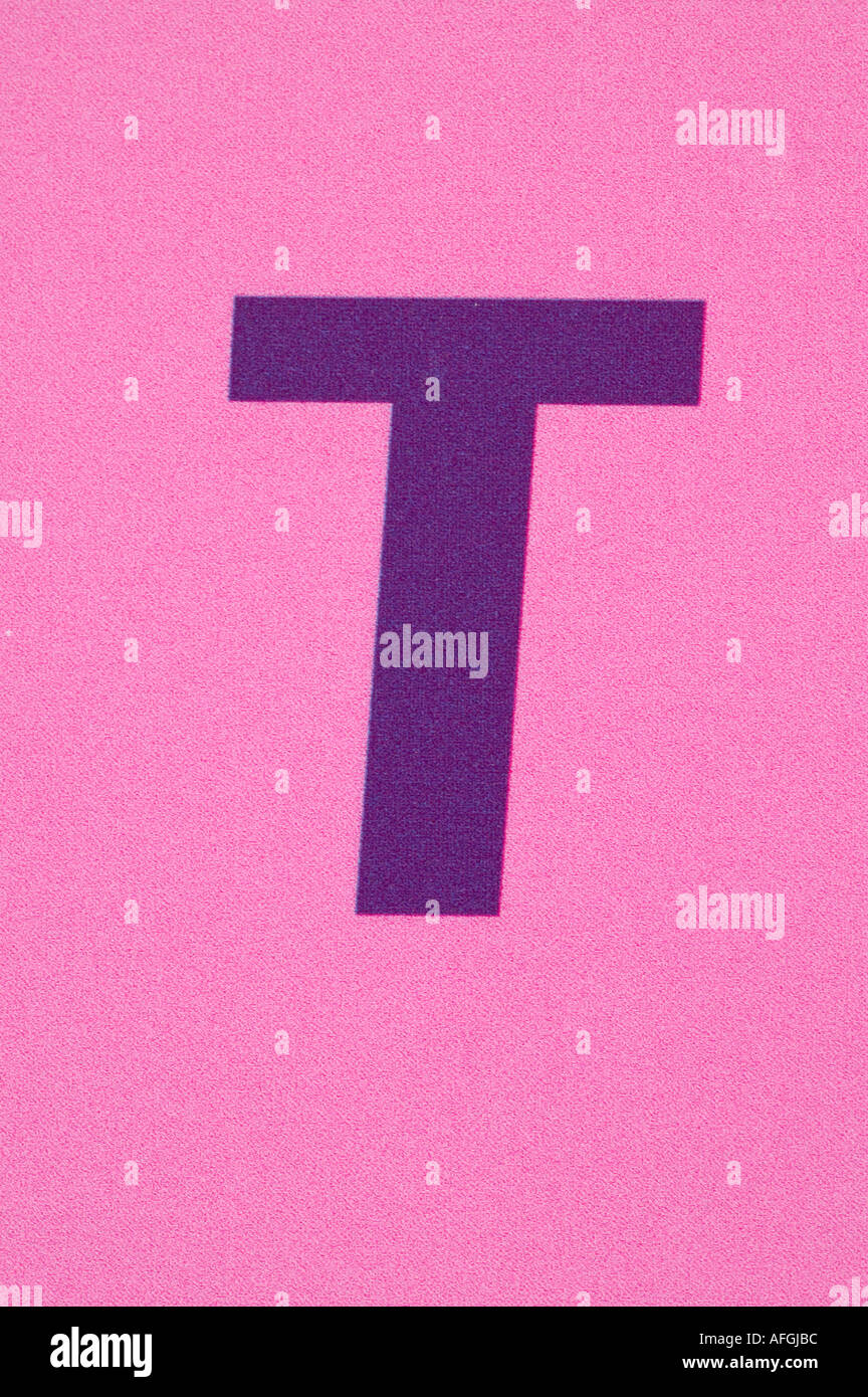 the letter T Stock Photo - Alamy