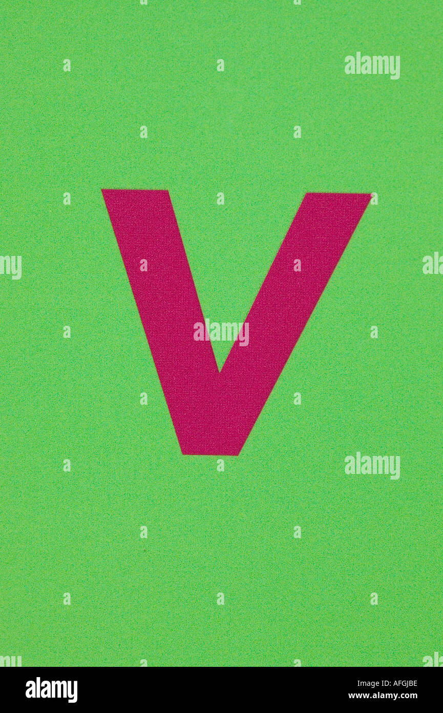 the letter V Stock Photo - Alamy