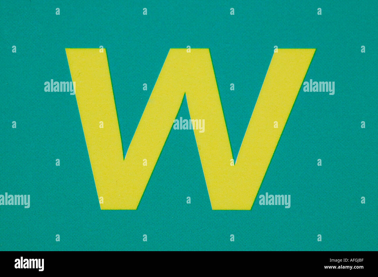 the letter W Stock Photo - Alamy