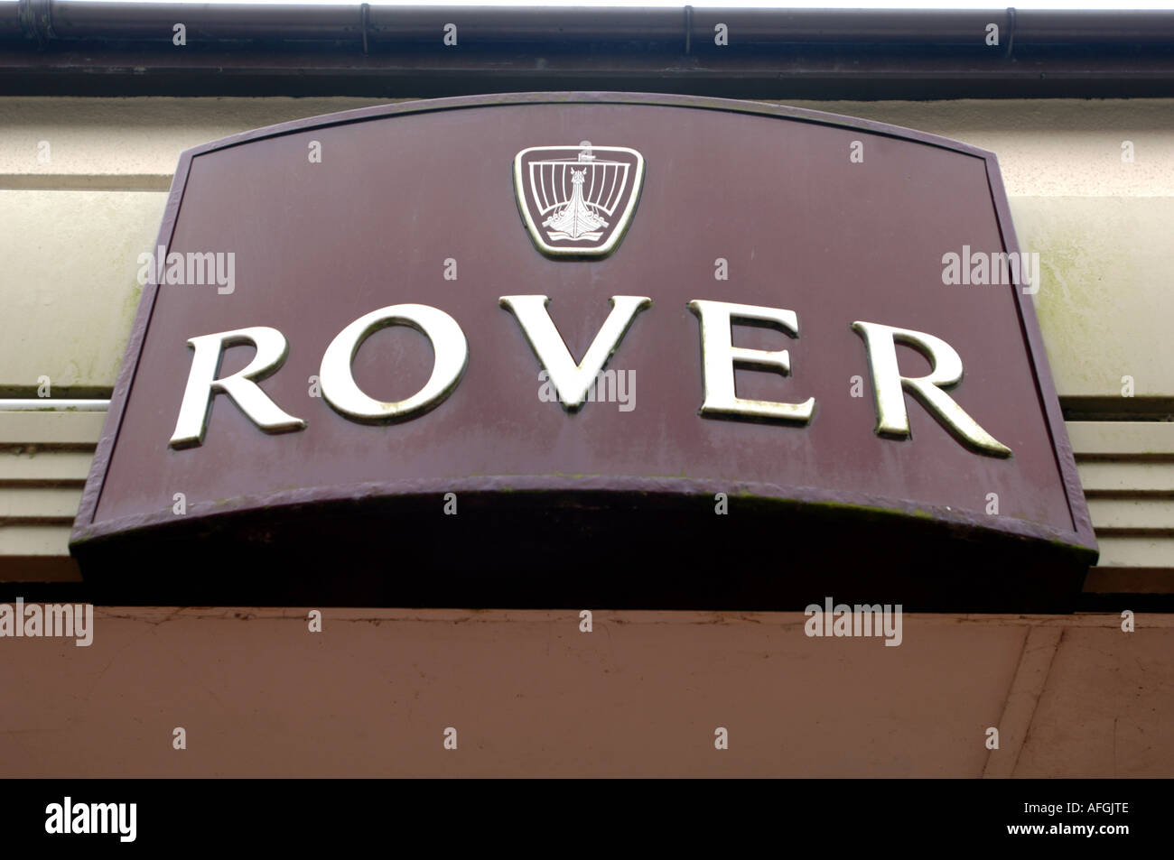Old Rover car garage sign Britain UK Stock Photo - Alamy