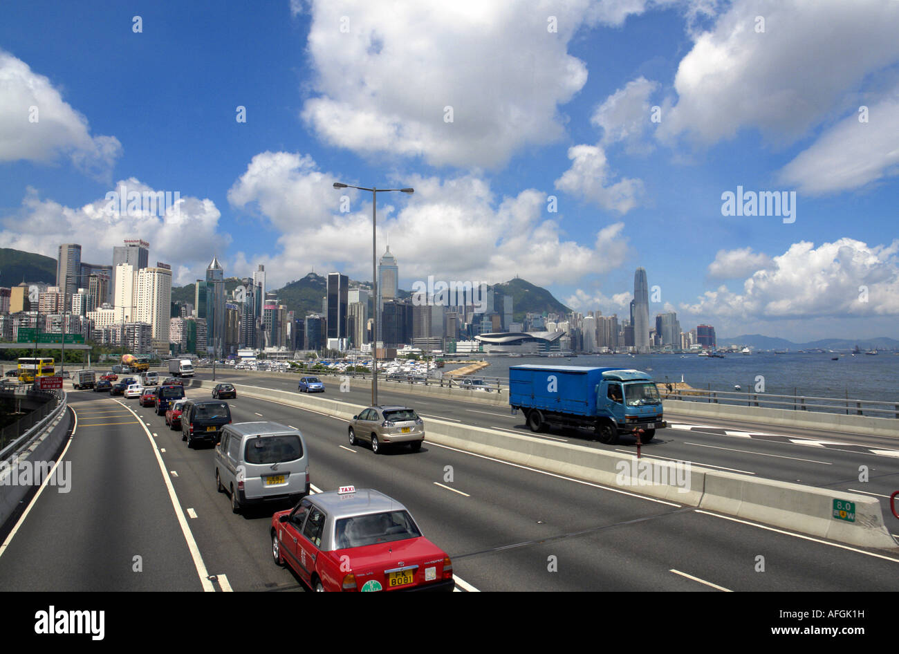 The island Eastern corridor Hong Kong China Stock Photo - Alamy