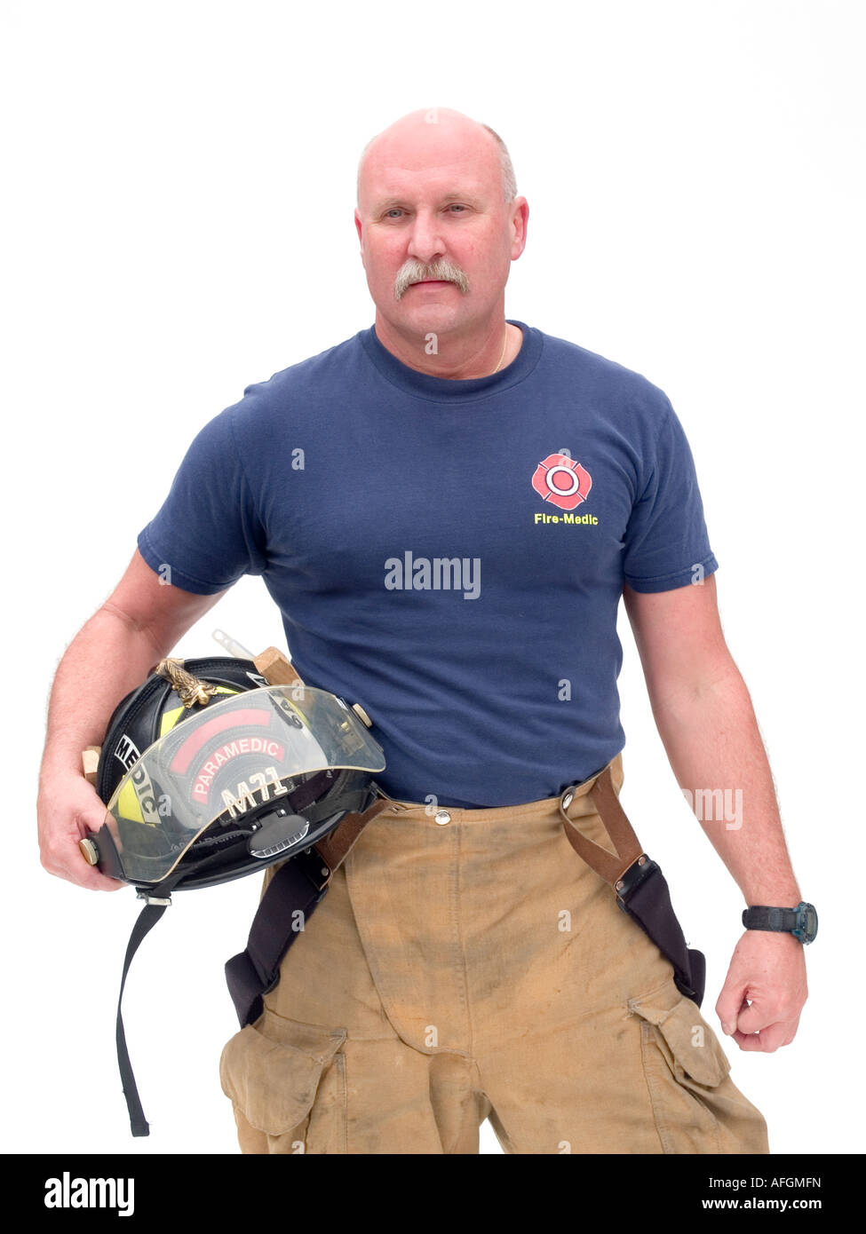 Bald fireman hi-res stock photography and images - Alamy