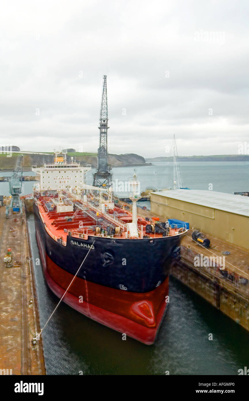 Large ship in dry dock Stock Photo - Alamy
